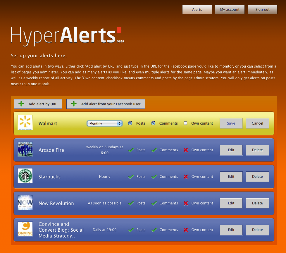 Spy on Your Facebook Competitors with HyperAlerts