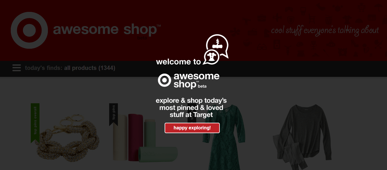 Target Dabbles in Curated eCommerce with "Awesome Shop"