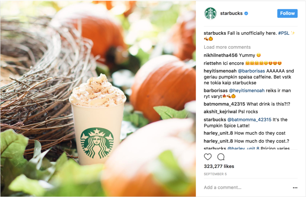 What's Behind the Pumpkin Spice Latte's Social Media Stardom ...